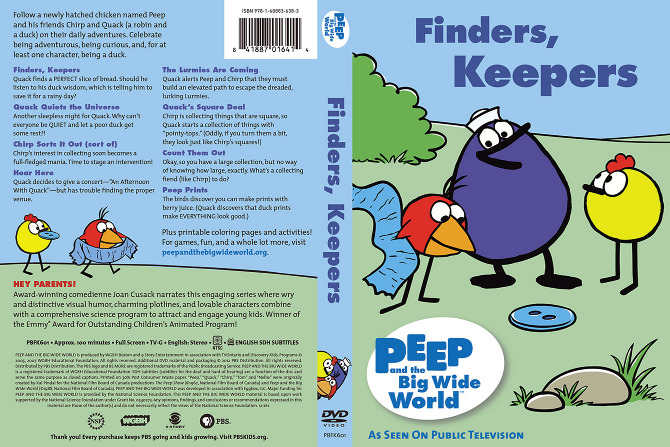 Peep and the Big Wide World DVDs - Jonathan Rissmeyer